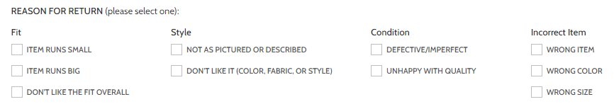 Making a Return (Web/Mobile) – Gilt Help Center