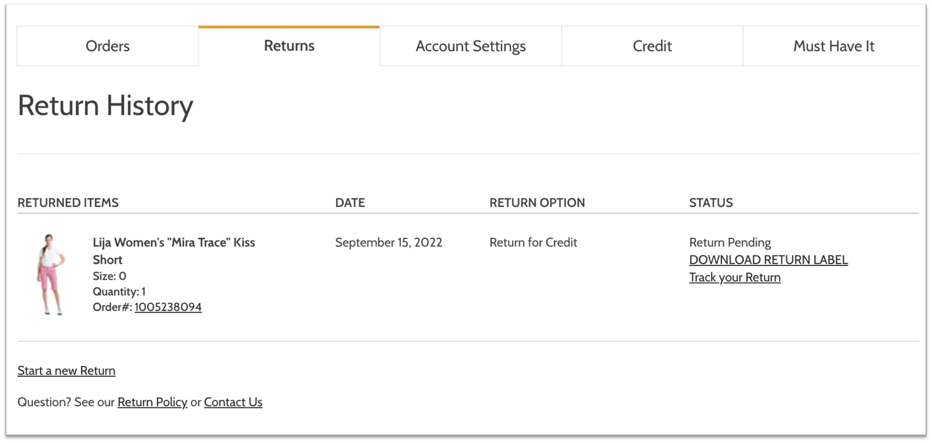 Making a Return – Gilt Help Center